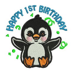 HAPPY FIRST BIRTHDAY Embroidery Design | EmbroideryDesigns.com