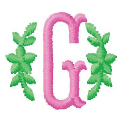 Monogram Alphabet Embroidery Design | EmbroideryDesigns.com