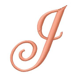 Curly alphabet Embroidery Design | EmbroideryDesigns.com