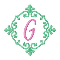 Monogram G Embroidery Design | EmbroideryDesigns.com