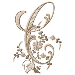 Monogram C Embroidery Design | EmbroideryDesigns.com
