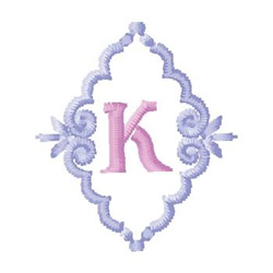Monogram K Embroidery Design | EmbroideryDesigns.com