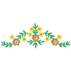 Floral Spray Embroidery Design | EmbroideryDesigns.com