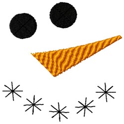 Snowman Face Embroidery Design | EmbroideryDesigns.com