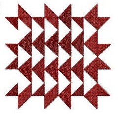 Geometric Quilt Square Embroidery Design | EmbroideryDesigns.com