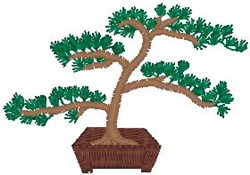 Bonsai Tree Embroidery Design | EmbroideryDesigns.com