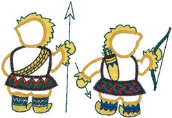 Inuit Children Embroidery Design | EmbroideryDesigns.com