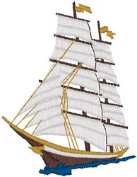 Ship Embroidery Design | EmbroideryDesigns.com
