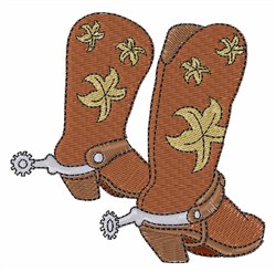 Boots & Spurs Embroidery Design | EmbroideryDesigns.com