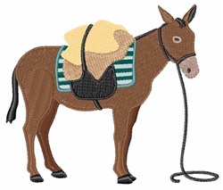 Pack Mule Embroidery Design | EmbroideryDesigns.com