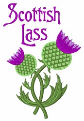 Scottish Lass Embroidery Design | EmbroideryDesigns.com