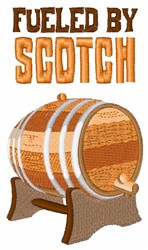 Fueled by Scotch Embroidery Design | EmbroideryDesigns.com