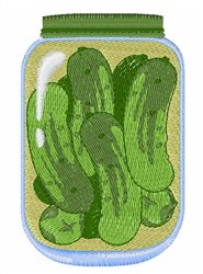 Pickle Jar Embroidery Design | EmbroideryDesigns.com