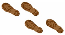 Boot Tracks Embroidery Design | EmbroideryDesigns.com