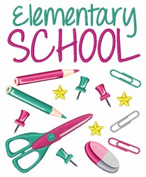 Elementary School Embroidery Design | EmbroideryDesigns.com
