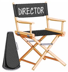 Director Chair Embroidery Design | EmbroideryDesigns.com