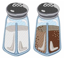 Salt & Pepper Shakers Embroidery Design | EmbroideryDesigns.com