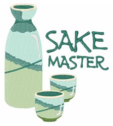 Sake Master Embroidery Design | EmbroideryDesigns.com
