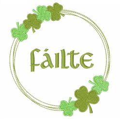 Failte Circle Embroidery Design | EmbroideryDesigns.com