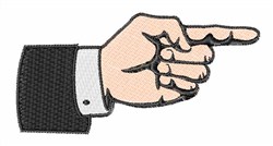 Pointing Hand Embroidery Design | EmbroideryDesigns.com
