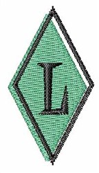 Diamond L Embroidery Design | EmbroideryDesigns.com