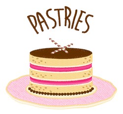 Pastry Embroidery Design | EmbroideryDesigns.com