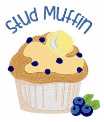 Stud Muffin Embroidery Design | EmbroideryDesigns.com