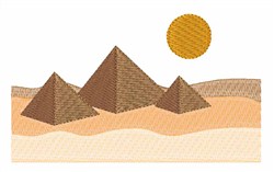 Egyptian Pyramids Embroidery Design | EmbroideryDesigns.com
