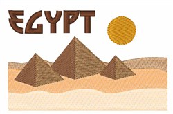 Egypt Pyramids Embroidery Design | EmbroideryDesigns.com
