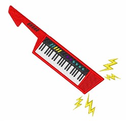 Electric Keyboard Embroidery Design | EmbroideryDesigns.com