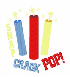 Snap Crack Pop Embroidery Design | EmbroideryDesigns.com