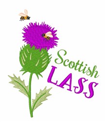 Scottish Lass Embroidery Design | EmbroideryDesigns.com