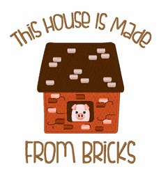 Made From Bricks Embroidery Design | EmbroideryDesigns.com