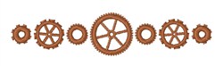 Mechanical Gears Embroidery Design | EmbroideryDesigns.com