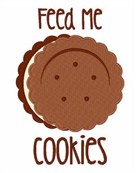 Feed Me Cookies Embroidery Design | EmbroideryDesigns.com