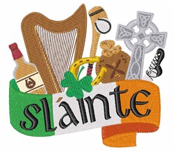 Slainte Embroidery Design | EmbroideryDesigns.com