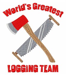 Logging Team Embroidery Design | EmbroideryDesigns.com