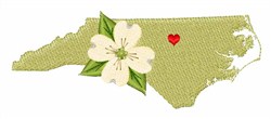 North Carolina State Embroidery Design | EmbroideryDesigns.com