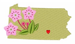 Pennsylvania State Embroidery Design | EmbroideryDesigns.com