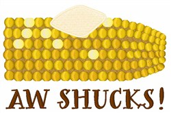 Aw Shucks Embroidery Design | EmbroideryDesigns.com