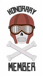 Honorary Member Embroidery Design | EmbroideryDesigns.com