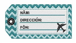 French Name Tag Embroidery Design | EmbroideryDesigns.com