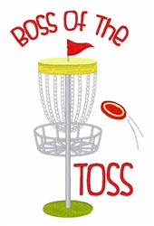 Toss Boss Embroidery Design | EmbroideryDesigns.com