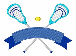 Lacrosse Banner Embroidery Design | EmbroideryDesigns.com