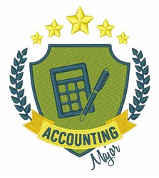 Accounting Major Embroidery Design | EmbroideryDesigns.com