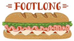 Footlong Embroidery Design | EmbroideryDesigns.com