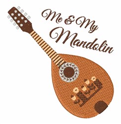 My Mandolin Embroidery Design | EmbroideryDesigns.com