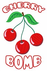 Free Cherry Bomb Embroidery Design | EmbroideryDesigns.com