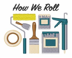 How We Roll Embroidery Design | EmbroideryDesigns.com