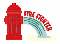 Fire Fighter Hydrant Embroidery Design | EmbroideryDesigns.com